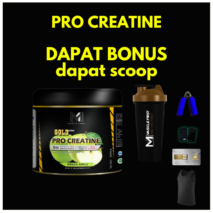 Jual PRO CREATINE KREATIN MUSCLE FIRST MUSCLEFIRST 300 GRAM / 60 ...
