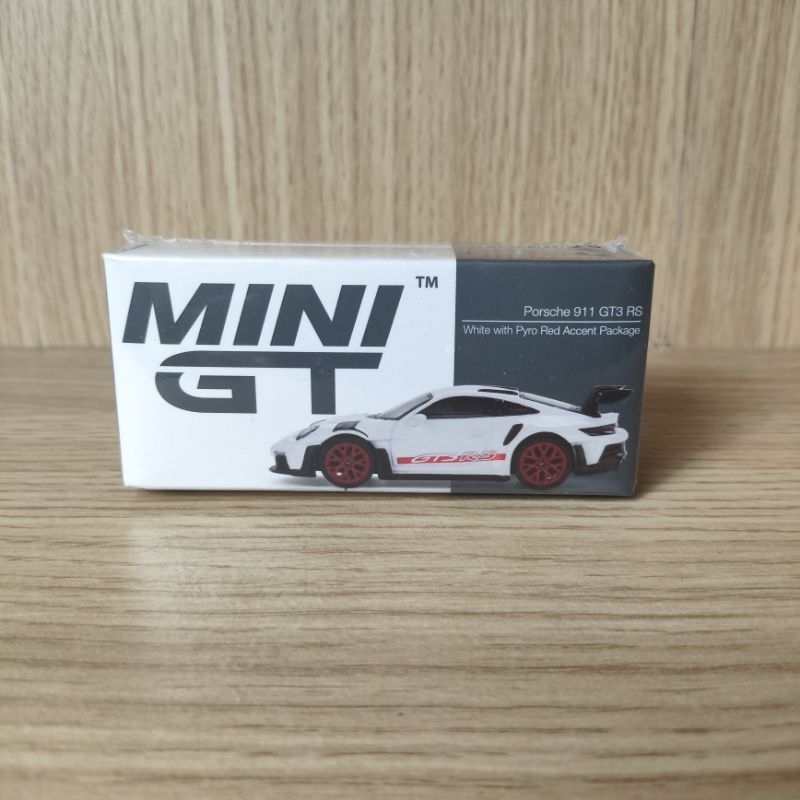 Jual Mini GT Porsche 911 GT3 RS | White with pyro red | Shopee Indonesia