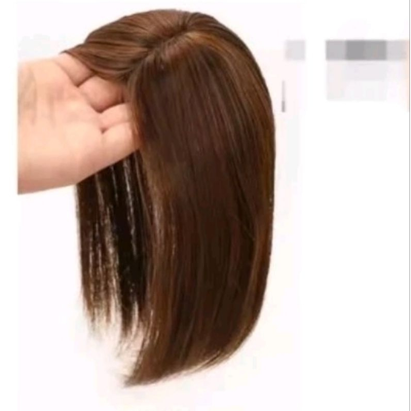 Jual WIG WANITA RAMBUT PENDEK TOUPEE PENUTUP BOTAK WANITA PENAMBAH ...