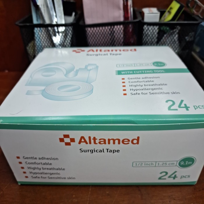 Jual Altamed surgical tape 1/2 inch- Micropore tape altamed 1/2 plester putih | Shopee Indonesia