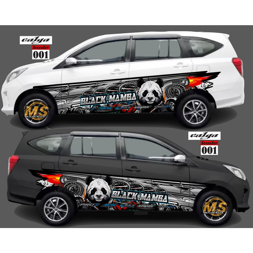 Jual DECAL STICKER BODY SAMPING MOBIL CALYA, SIGRA, INNOVA, PAJERO ...