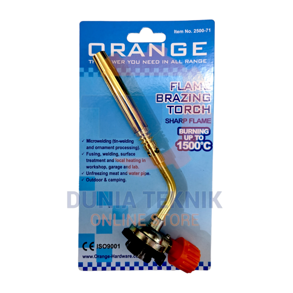 Jual ORANGE Blow Torch Kuningan - Kepala Gas Torch Pemantik Api Alat ...