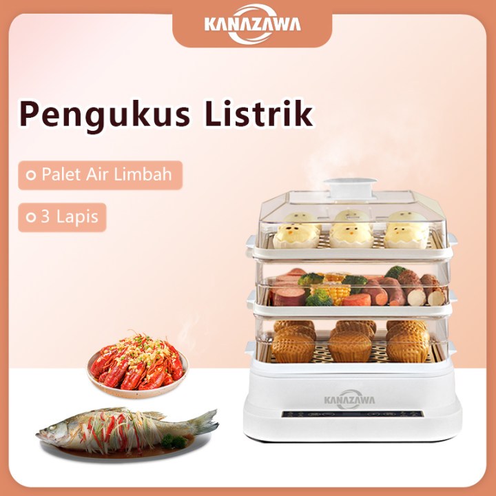 Jual KANAZAWA Pengukus Listrik Steamer Electric Steamer 32L | Shopee ...