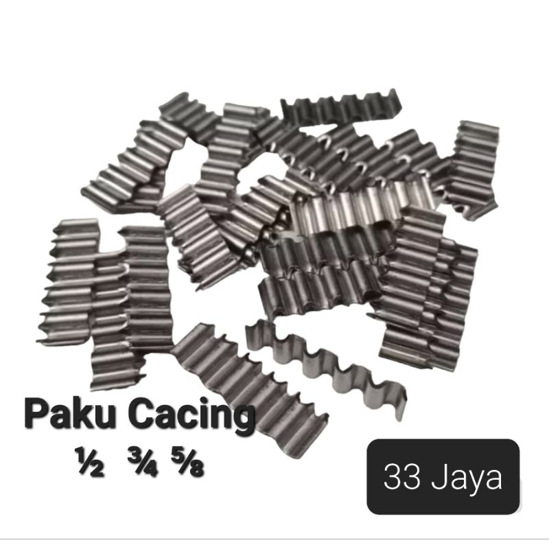 Jual [Per 100 Gr] Paku Cacing ukuran 3/8(9mm) untuk sambungan Triplek ...