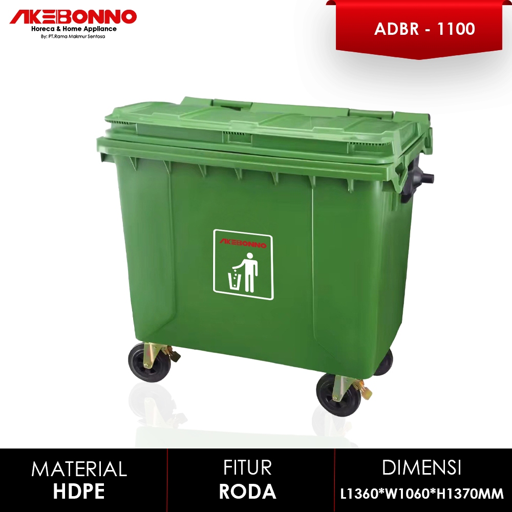 Jual AKEBONNO - Dustbin Plastic Jumbo/Tong/Tempat Sampah Hotel/Rumah/Cafe/Sekolah Besar HDPE ...