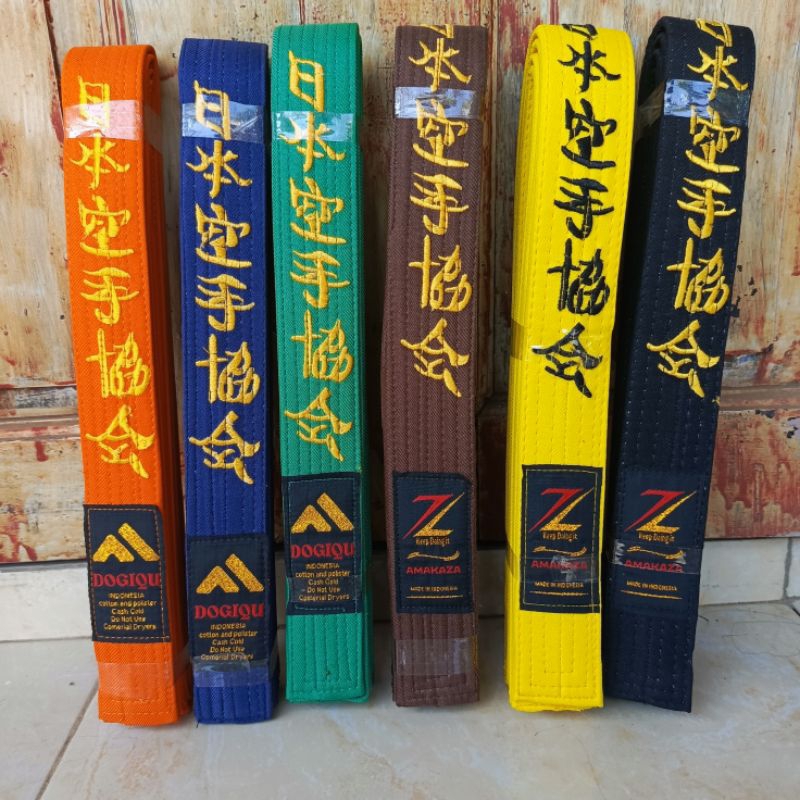 Jual Sabuk karate bordir warna tingkatan karateka | Shopee Indonesia