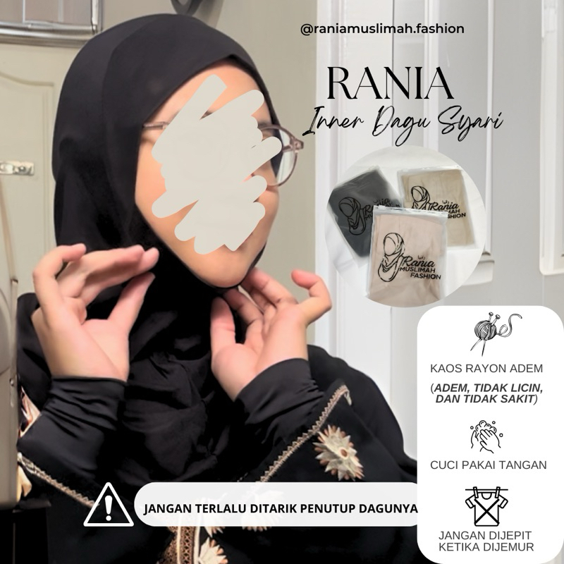 Jual {Best Seller Syari} Inner Ninja Dagu Adem Cooltech Ciput Premium ...