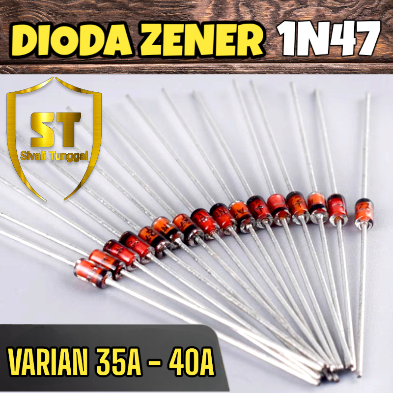 Jual 50 PCS DIODA ZENER 1N47 42A-46A ( 1 Watt ) ORIGINAL SEMTECH | Shopee Indonesia
