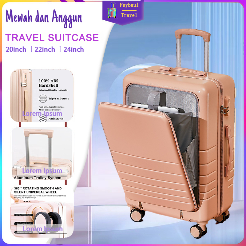 Jual FEYBAUL 20 inch Koper A901 Aluminium Frame Trolley Case Serbaguna ...