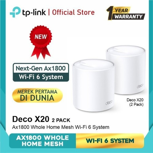 Jual TP-Link DECO X20 AX1800 Whole Home Mesh Wi-Fi 6 2Pcs (NON ...