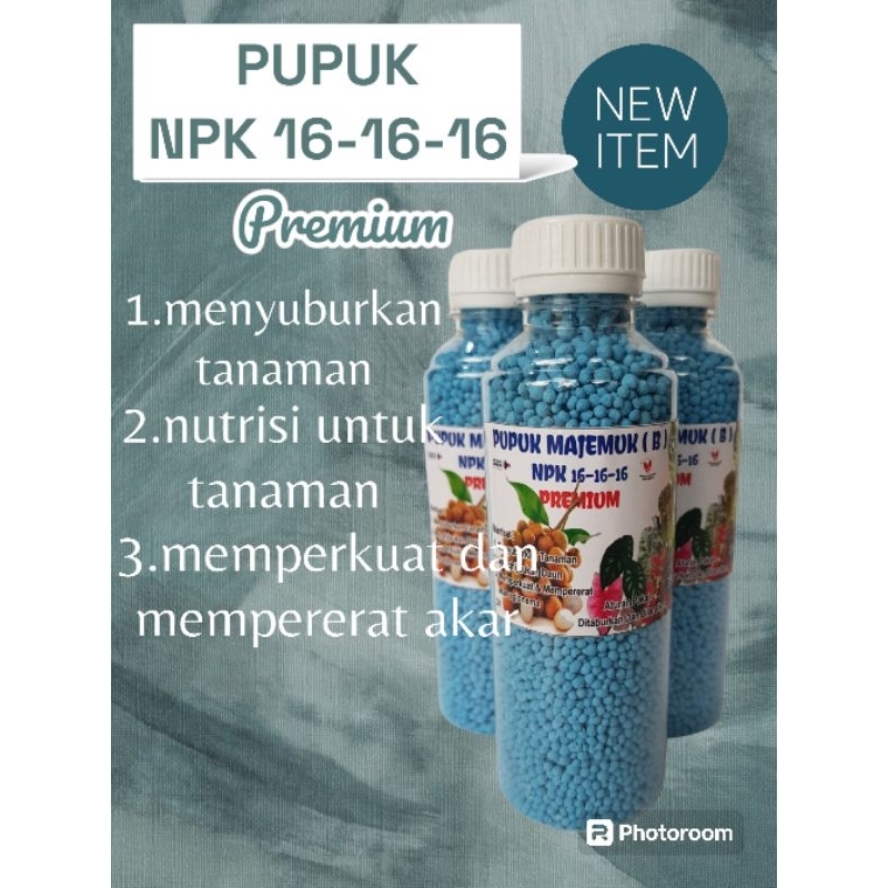 Jual PUPUK NPK 16-16-16 untuk semua jenis tanaman(350 gram)pupuk daun/pupuk tanaman/pupuk buah ...