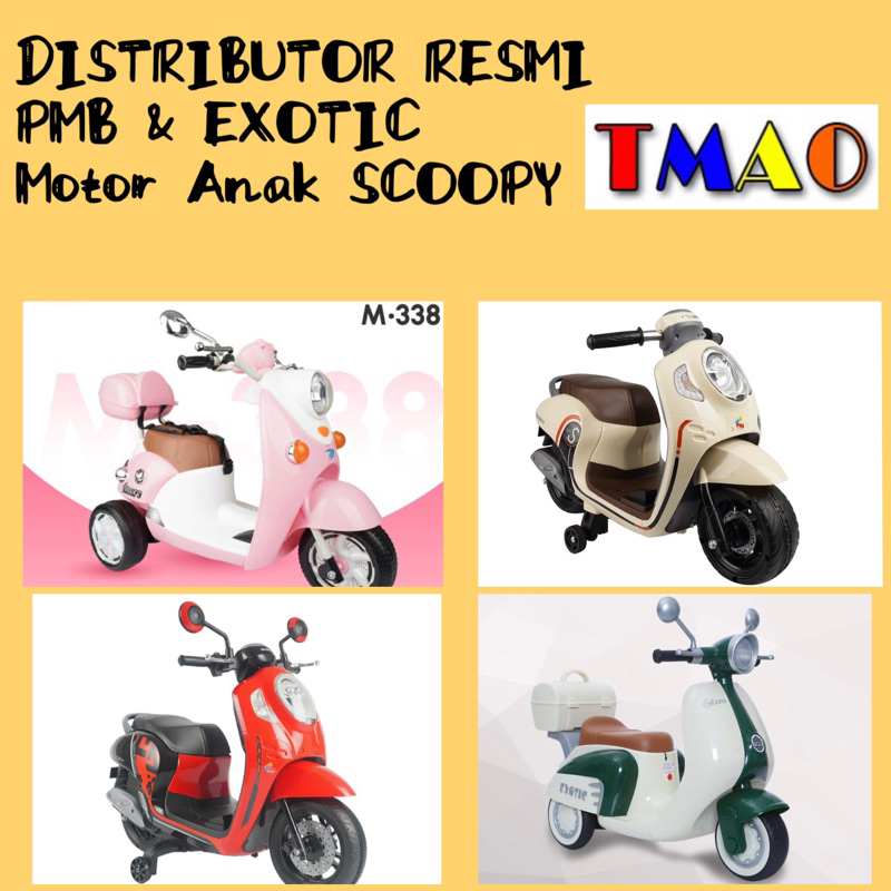 Jual Motor Aki Scoopy Mainan Anak EXOTIC EMT2242 EMT-2242 PMB K-611C M ...