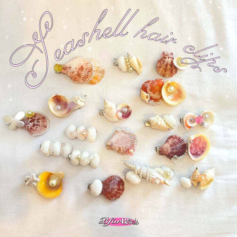 Jual Bforbeads seashell hair clips | Shopee Indonesia