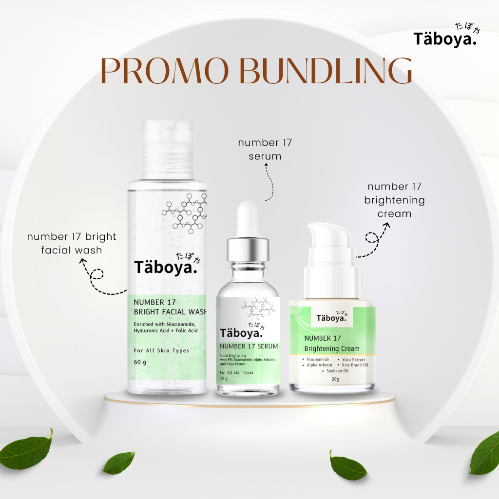 Jual Taboya Number 17 Series ( F.wash + Serum + Cream) | Shopee Indonesia