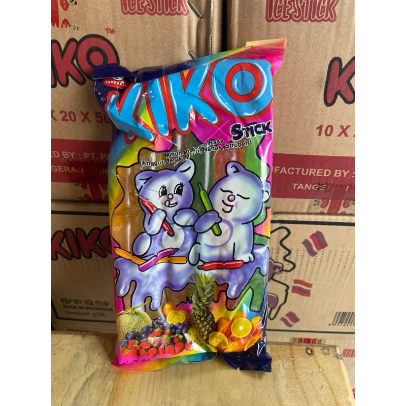 Jual Kiko stick Merah 10 stick @50ml aneka rasa assorted buah | Shopee ...