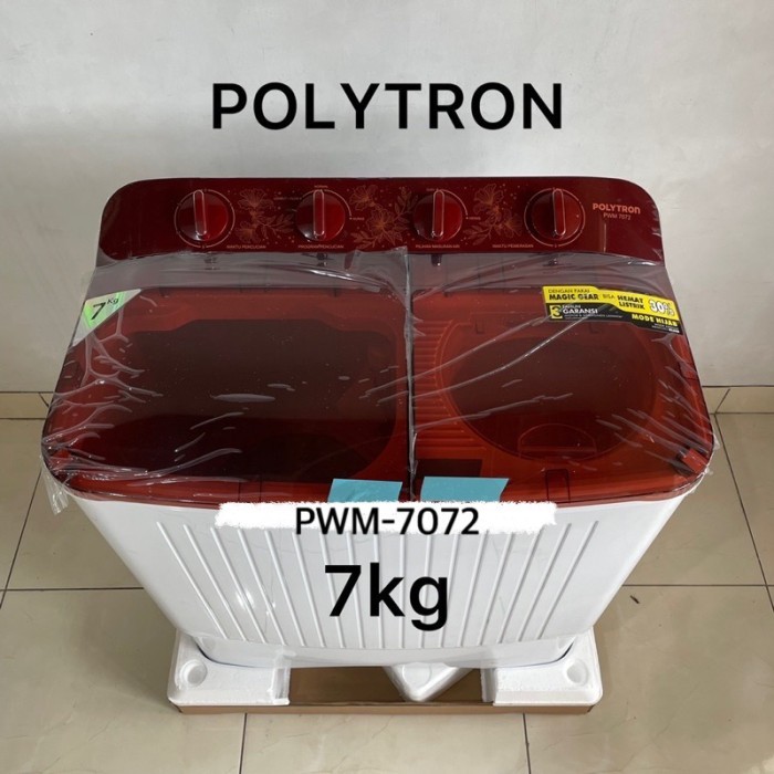 Jual POLYTRON Mesin Cuci 2 Tabung Primadona Giant 7 Kg PWM 7072 ...