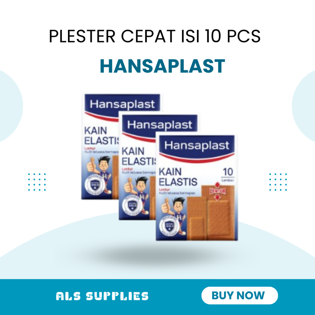 Jual Plester Cepat Strip Hansaplast / Hansaplast 1 pack isi 10 ...