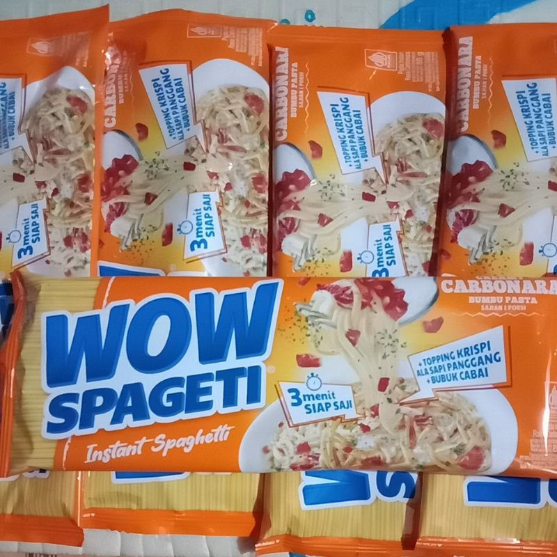 Jual instant spaghetti WOW SPAGETI dari Mayora 1dus (40pc) | Shopee ...