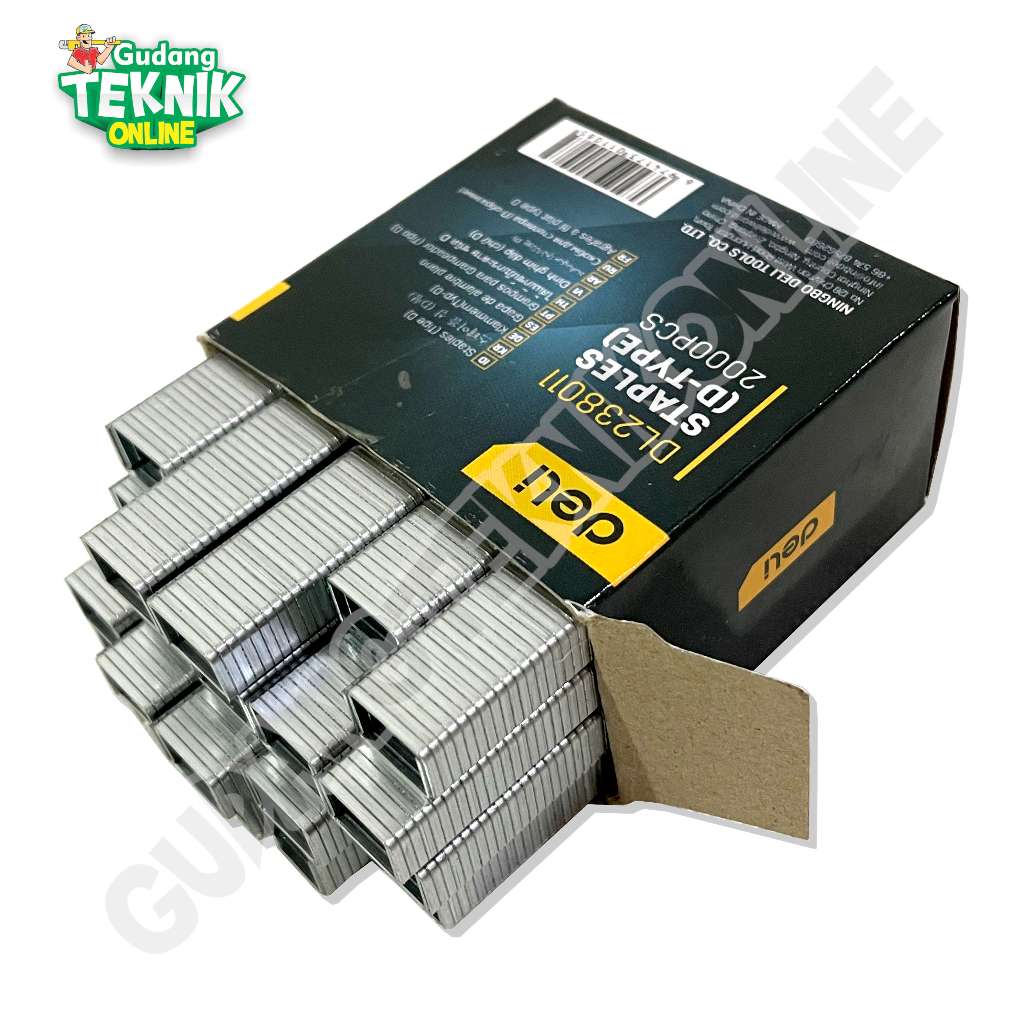 Jual DELI ISI STAPLES Nailer 2000pcs DELI DL238011 Type D / Isi Ulang ...