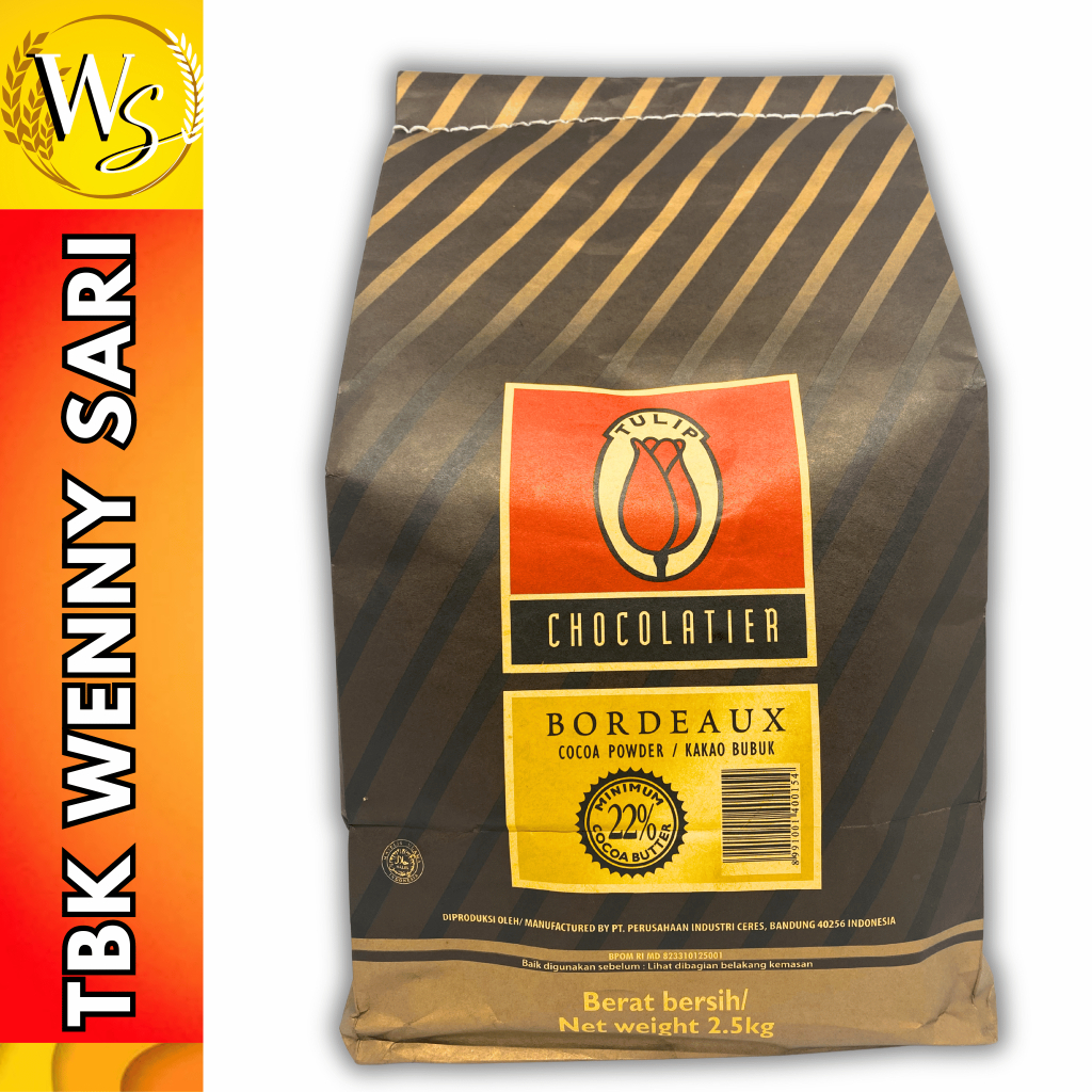 Jual Coklat Bubuk/Cocoa Powder Tulip Bordeux 2.5 kg | Shopee Indonesia