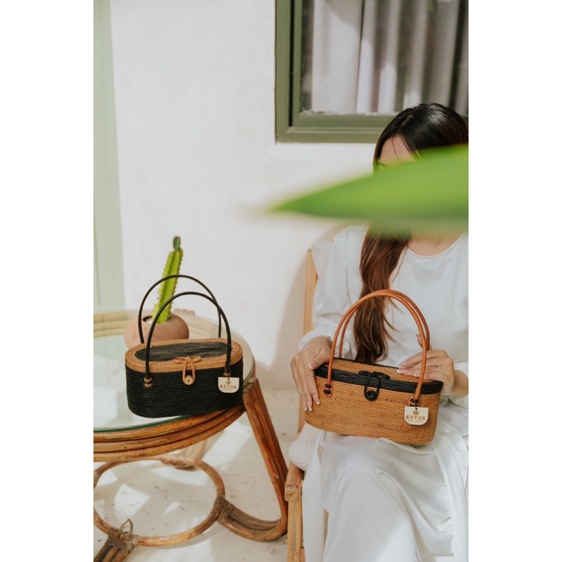 Jual Ketak Nusantara Twinny tas anyaman dari Ate atau rumput ketak ...