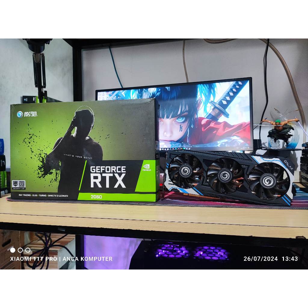 Jual VGA CARD GALAX TRIPLE FAN RTX 2060 12GB DDR6 | Shopee Indonesia