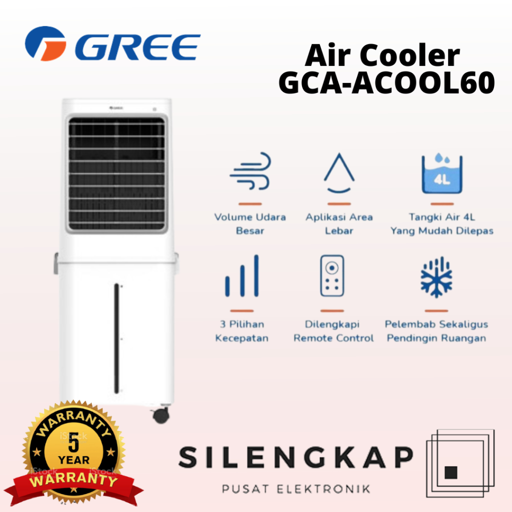Jual GREE Tower Fan Air Cooler Kapasitas 60 Liter 60L GCA ACOOL60 Not