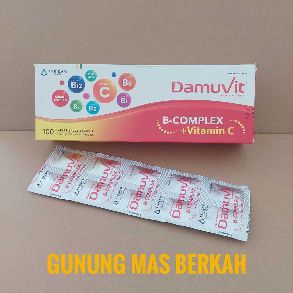 Jual DAMUVIT B Complex + Vitamin C isi 10 Kaplet - Daya tahan tubuh ...