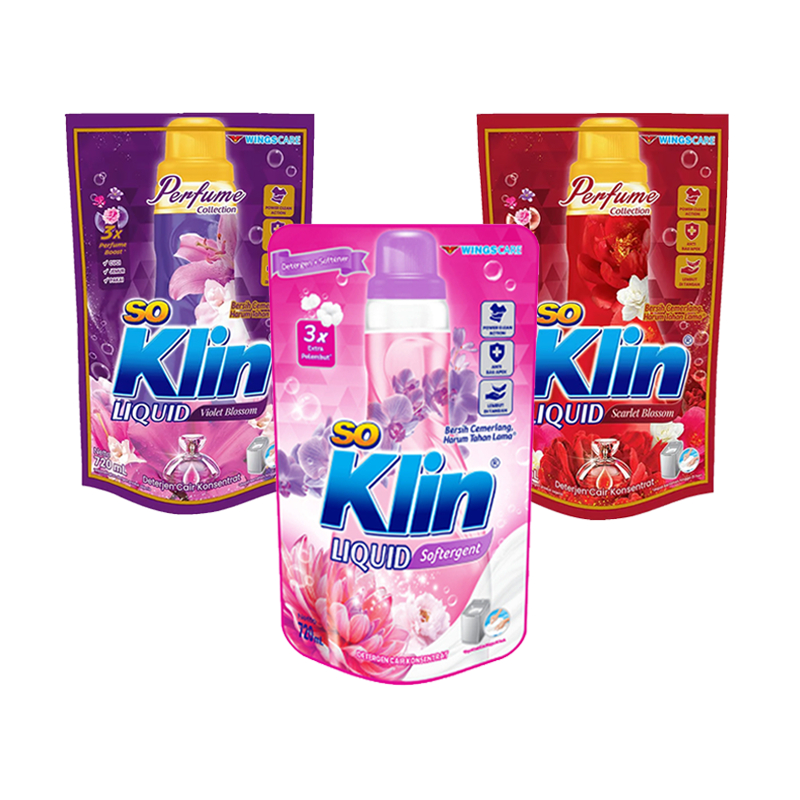 Jual SO KLIN LIQUID 720ML DETERJEN CAIR POUCH REFILL | Shopee Indonesia