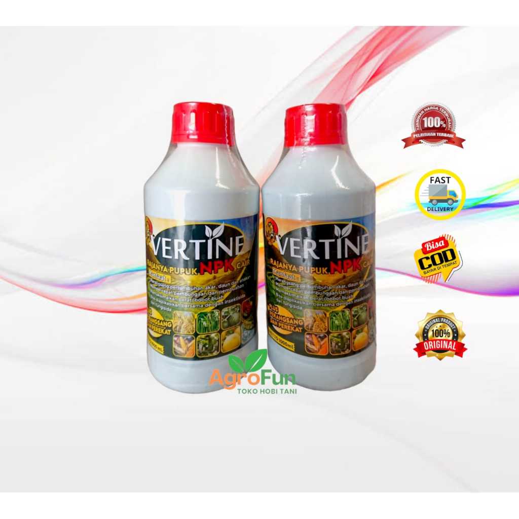 Jual PUPUK NPK CAIR VERTINE - 1 LITER Penyubur dan Pelebat Segala jenis Tanaman + Pemicu ...