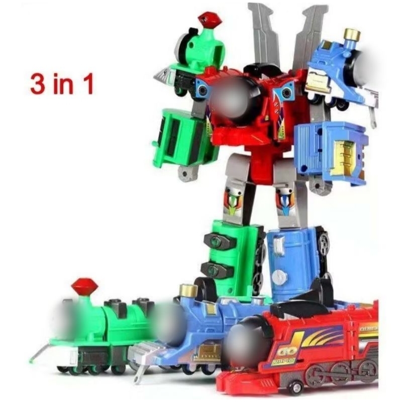 Jual mainan best seller robot kereta berubah robot mainan set hadiah ...