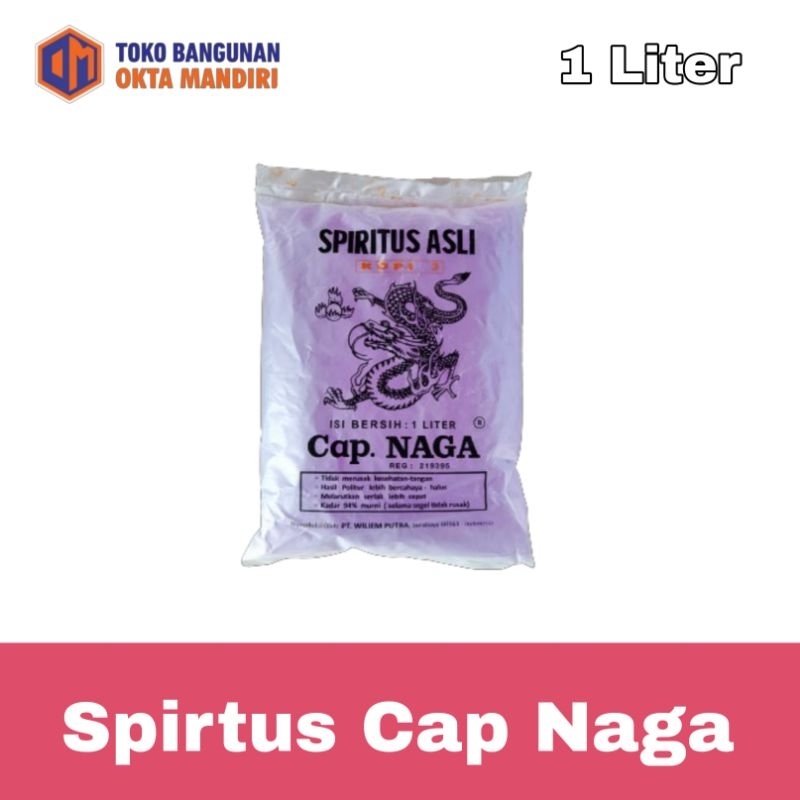 Jual OKM- Spirtus Cap Naga 1Liter (asli)/ Spiritus Cap Naga | Shopee ...