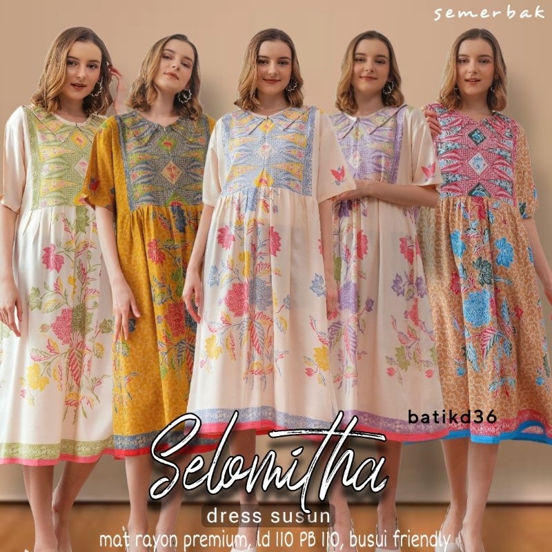 Jual (Semerbak) Daster payung SELOMITHA busui wanita murah mewah ...