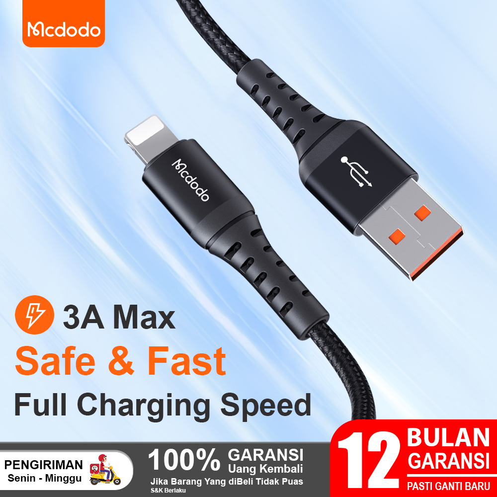 Jual MCDODO Kabel Data For iPhone USB to Lightning Fast Charging 3A ...