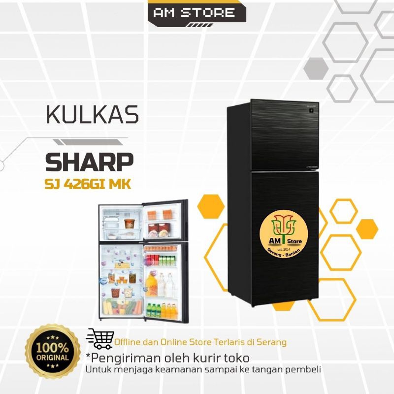 Jual Kulkas 2 Pintu Sharp SJ 426GI MK | Shopee Indonesia