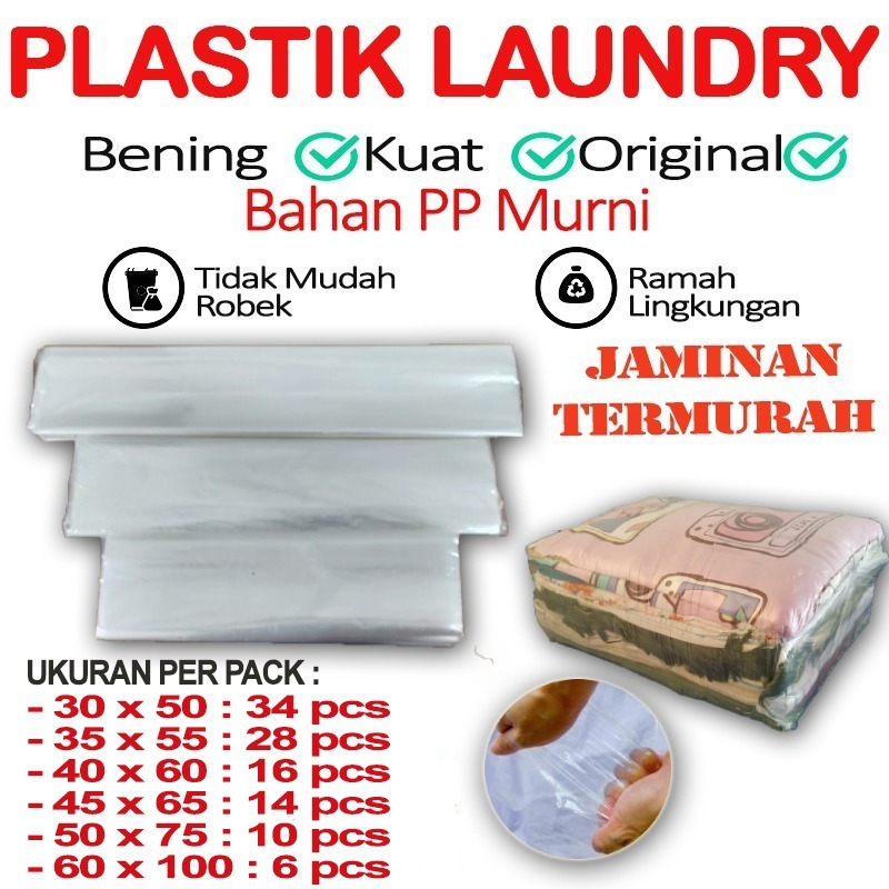 Jual Plastik Laundry / Plastik PP Laundry / Plastik Laundry Kiloan / Plastik Loundry | Shopee ...