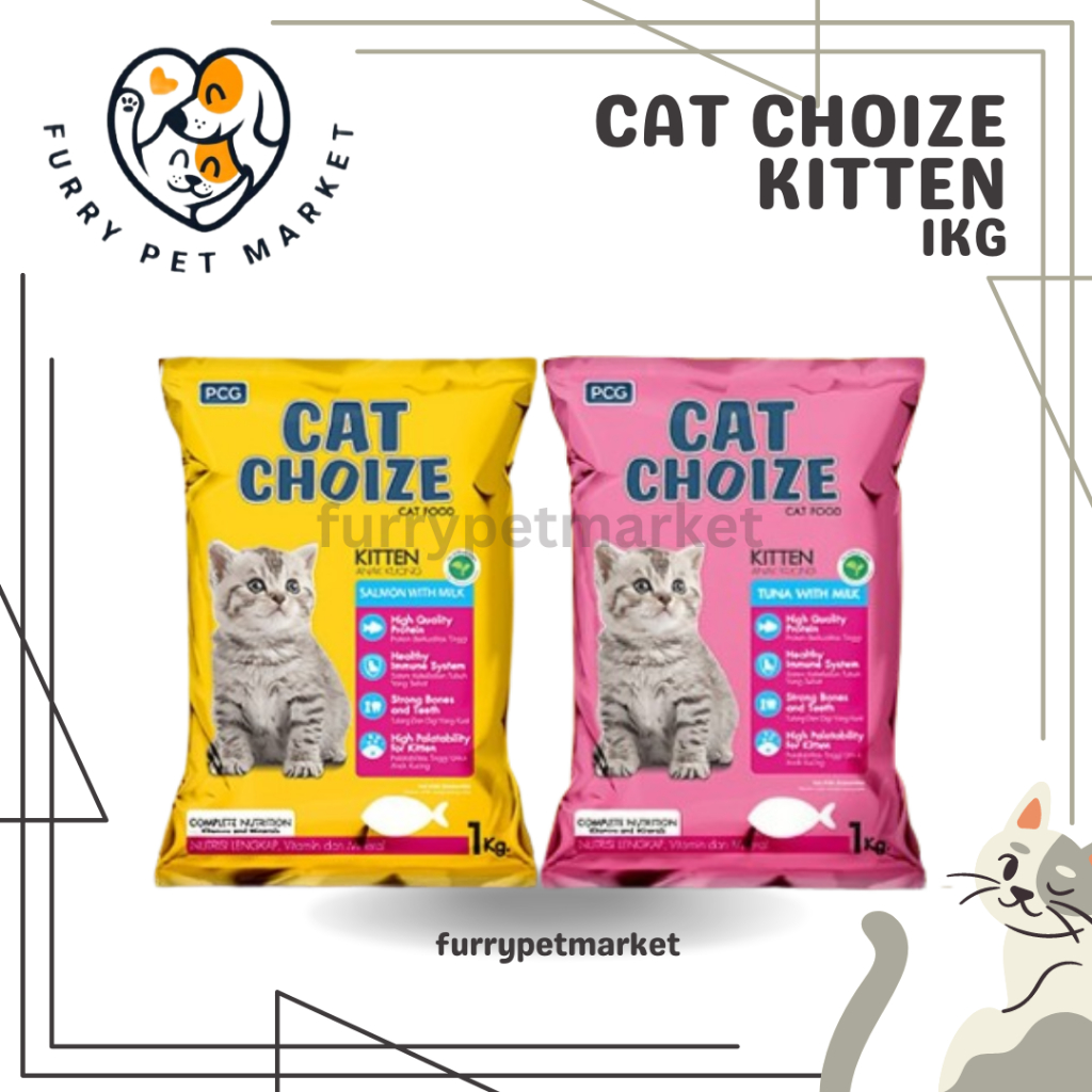 Jual Cat Choize Kitten Tuna / Salmon 1KG /Makanan Anak Kucing/Cat Food ...