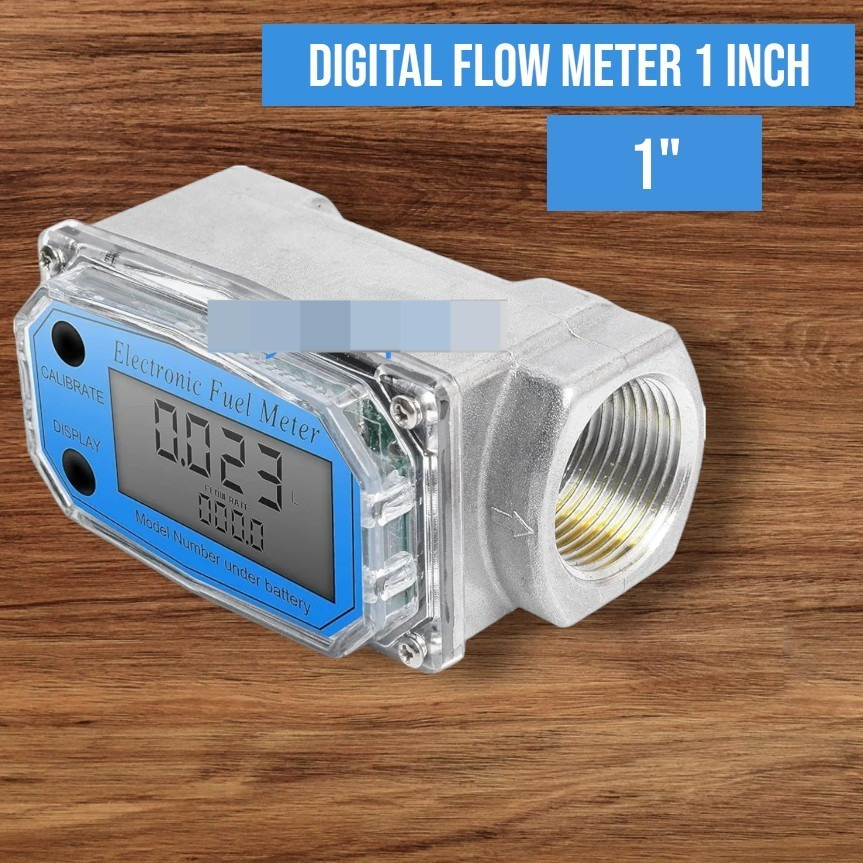 Jual Digital flow meter turbin display Lcd fuel flowmeter 1 inch ...