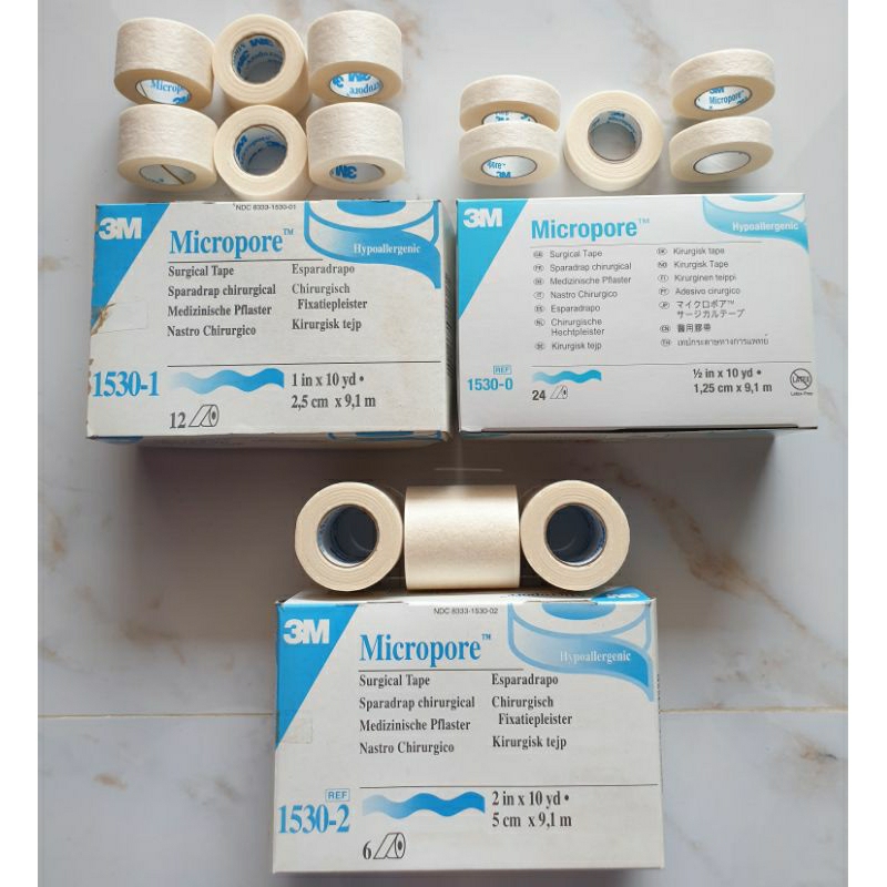 Jual Micropore 3M all size 1/2 in, 1 in , 2 in Ready siap kirim ...