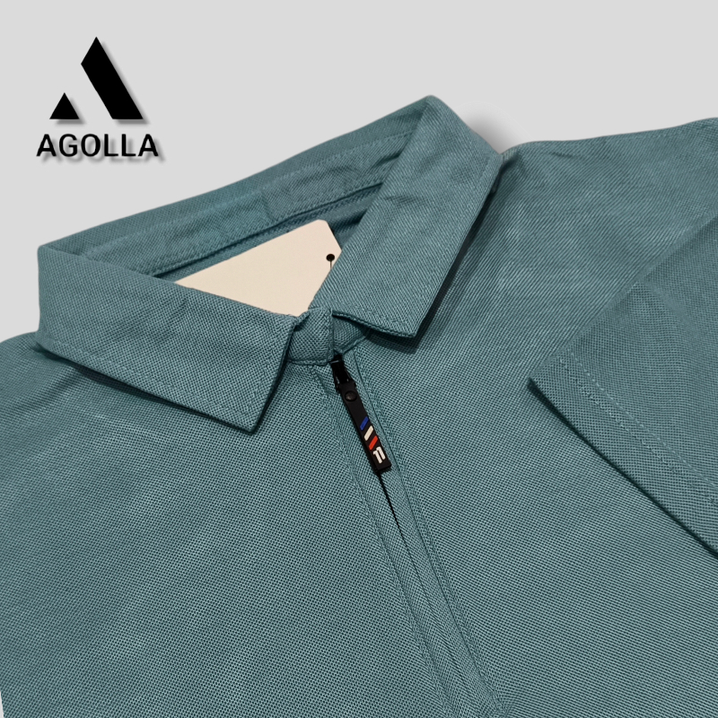 Jual Polo Shirt Pria Baju Kaos Kerah Polos Model Zipper Lengan Pendek ...
