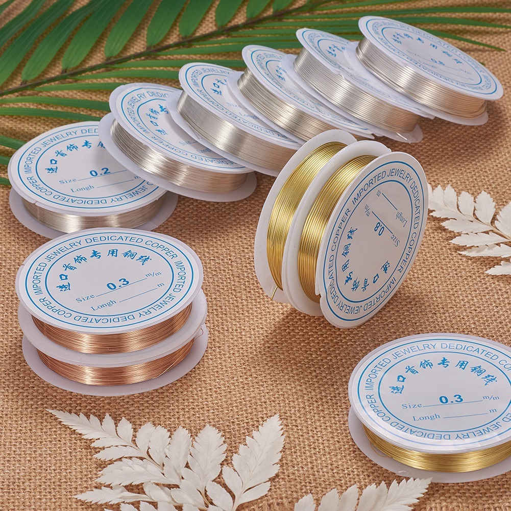 Jual 1 roll Kawat perhiasan kawat tembaga Manikur manikur kumparan ...