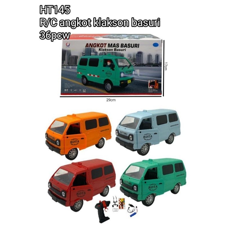 Jual Mainan anak mobil remot angkot mas Basuri/ di lengkapi bunyi ...