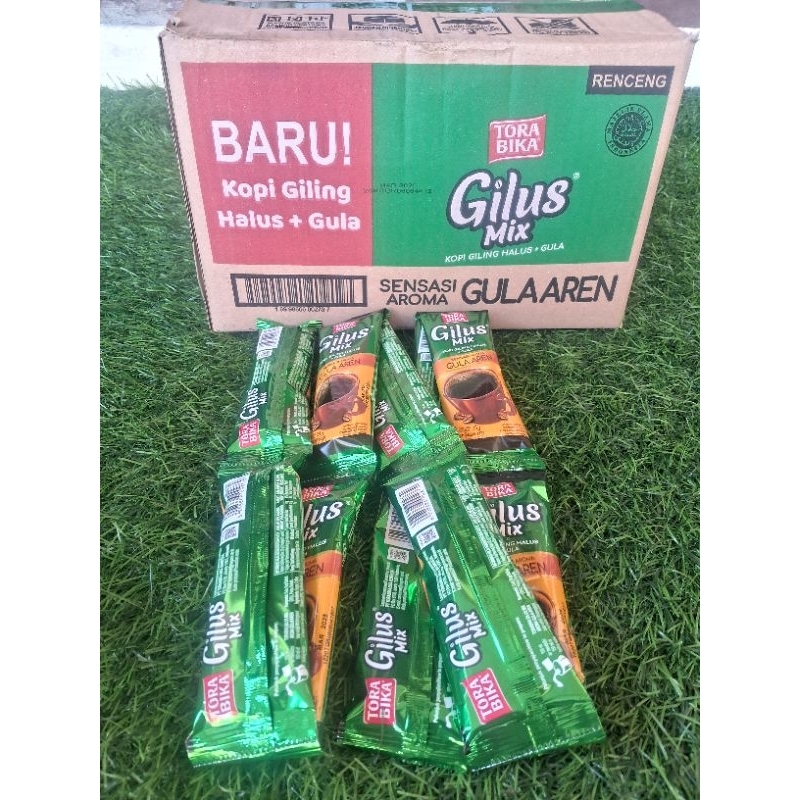 Jual Kopi Tora Bika Gilus Mix Gula Aren 1 dus isi 12 renceng (120 ...