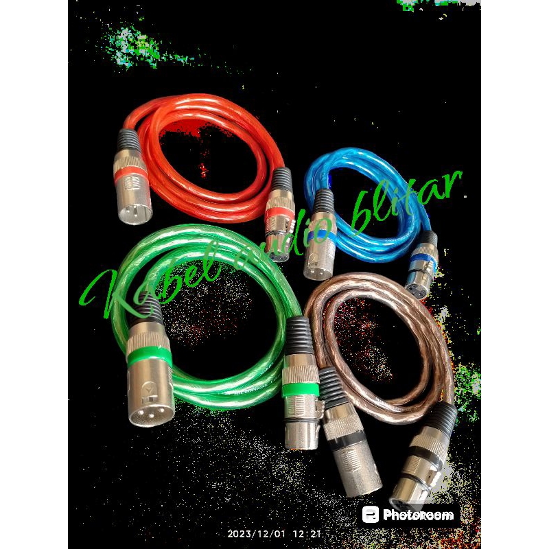 Jual TERMURAH Kabel input audio/jack Canon xlr 3pin male to female ...