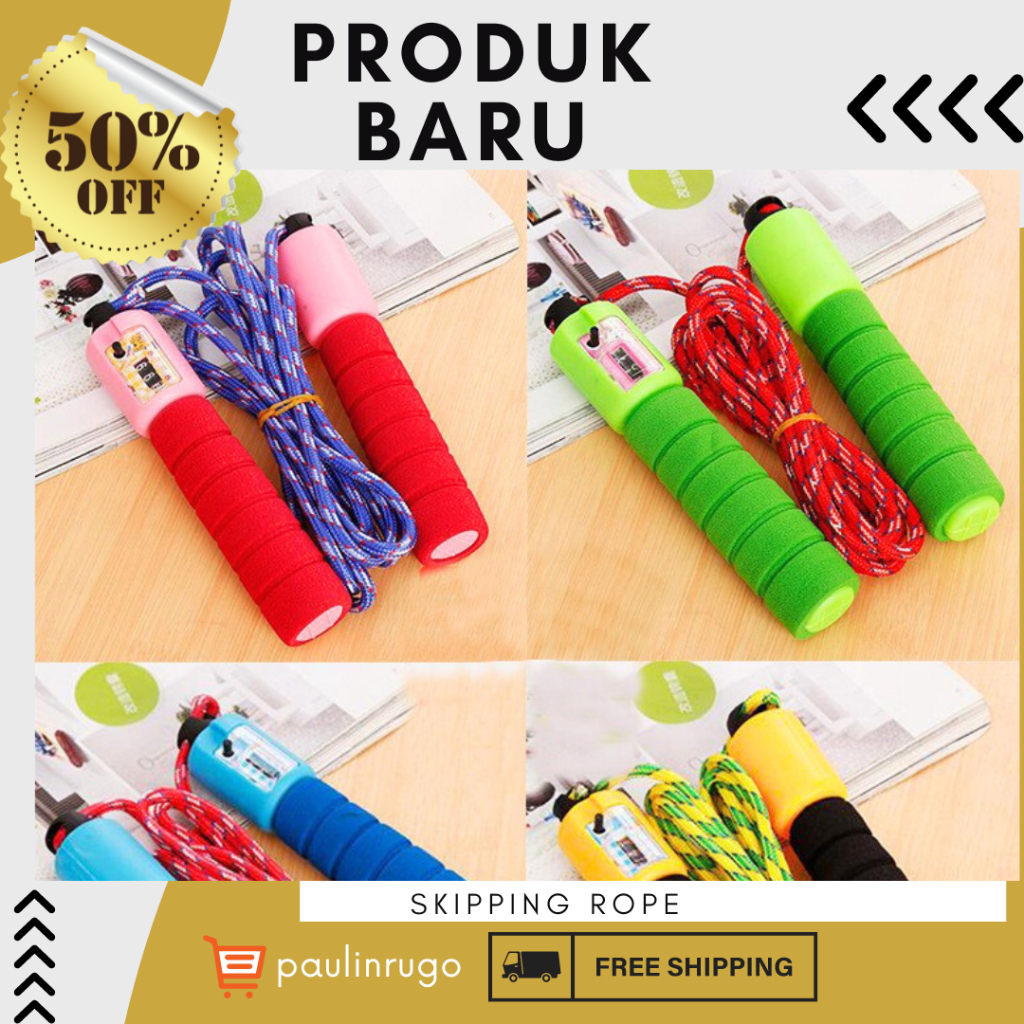 Jual Lompat Tali Hitung Dewasa Remaja Anak Olahraga|Tali Lompat ...