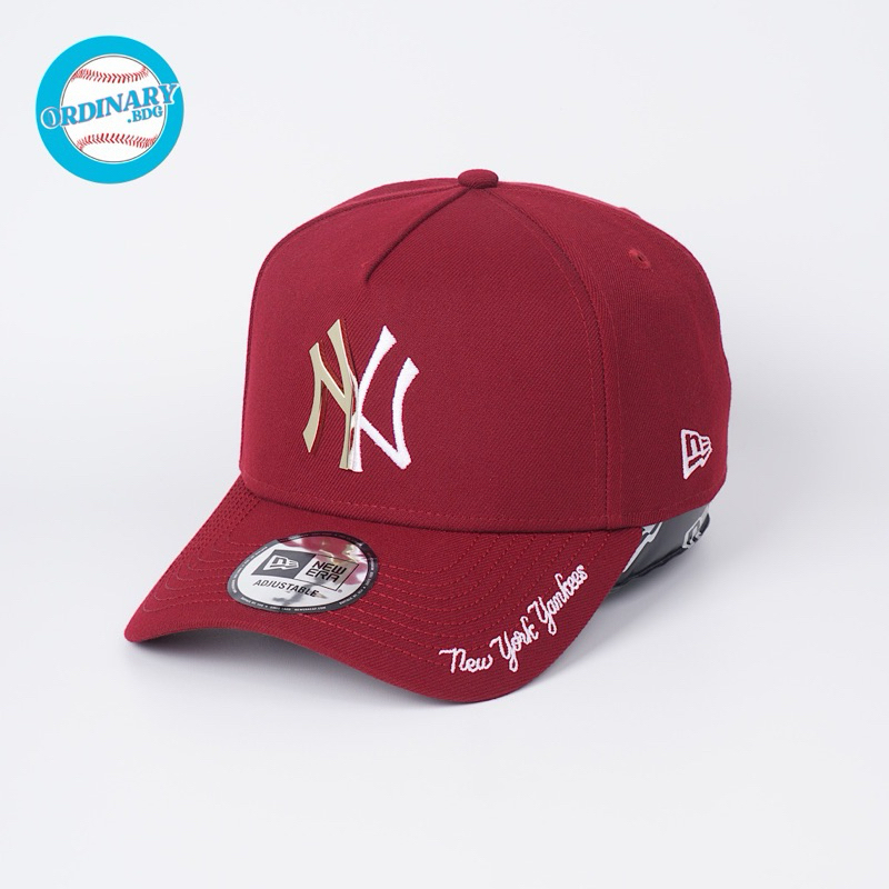 Jual Topi New Era Original New York Yankees Half Maroon | Shopee Indonesia