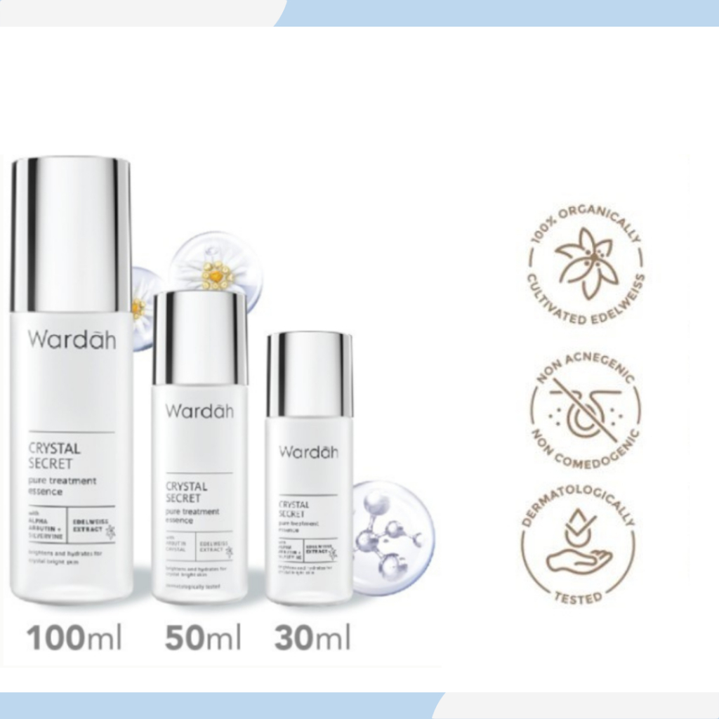 Jual Wardah Crystal Secret Pure Treatment Essence 30ml | 50ml | 100ml ...