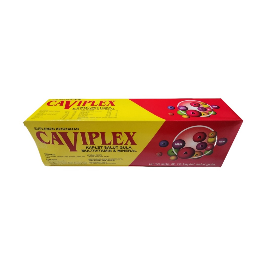 Jual Caviplex 1 BOX 10 Strip @ 10 Kaplet Multivitamin dan Mineral ...