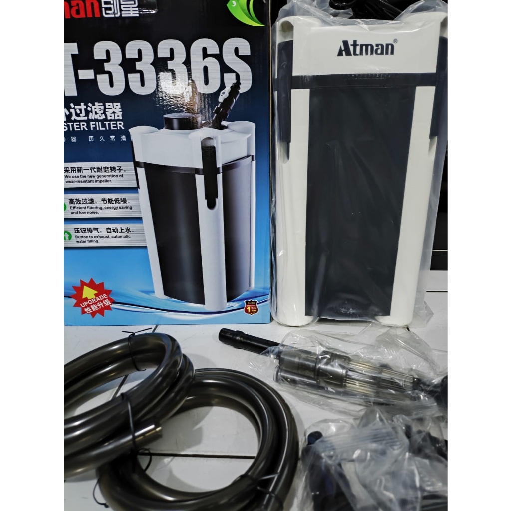 Jual Atman AT-3336s New Aquarium External Canister Filter | Shopee Indonesia