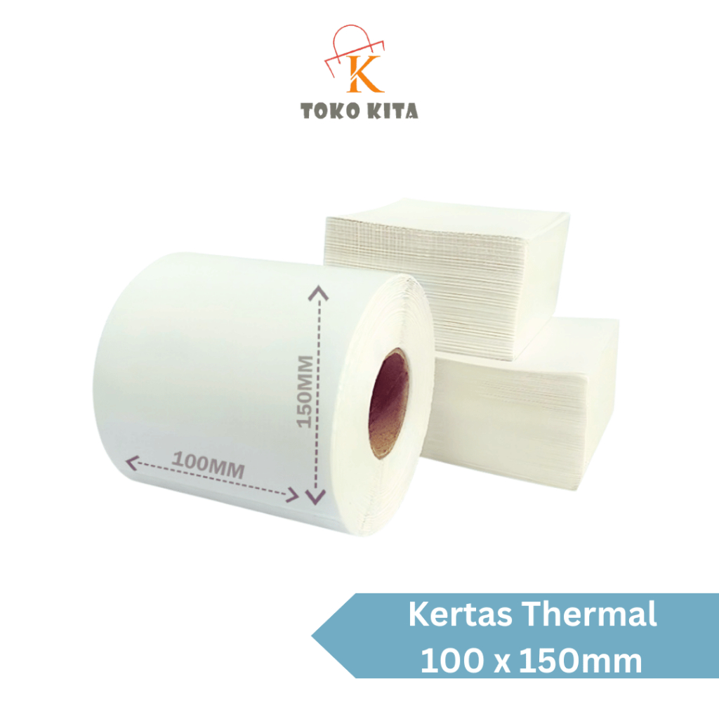 Jual Stiker Label Barcode A6 KERTAS THERMAL 100 x 150 mm / Label Resi | Shopee Indonesia